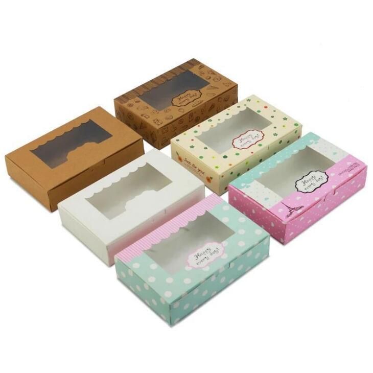 3 Sizes White Carton Kraft Paper Candy Box Small Kraft Cardboard Paper ...