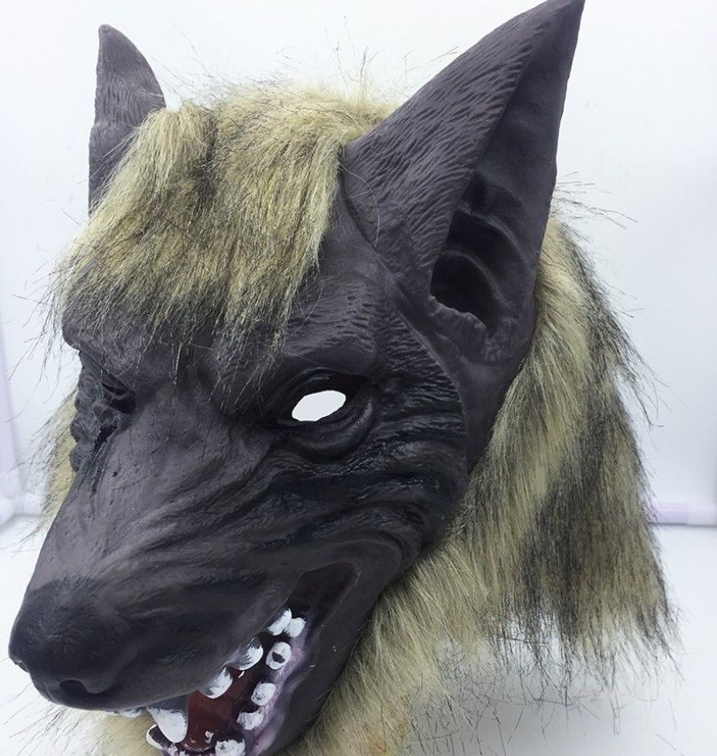 Cosplay Latex Gummi Wolf Tiger Wolf Löwen Kopf Haar Maske Handschuhe ...