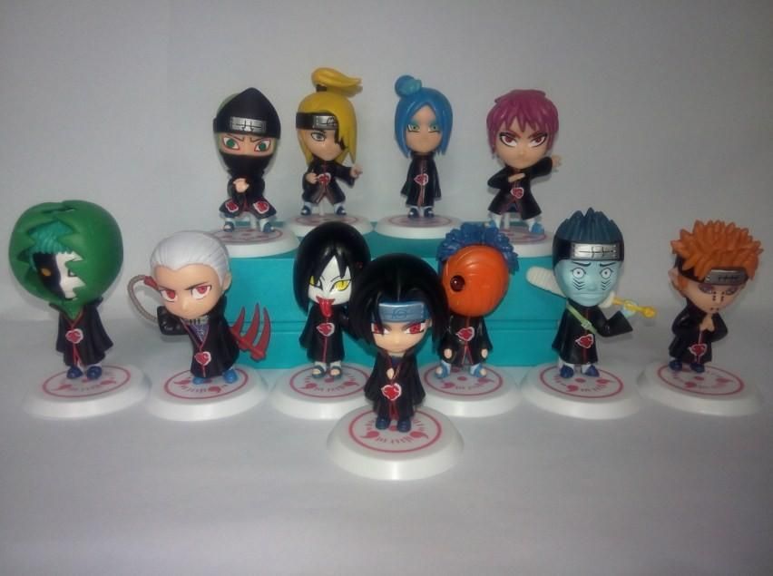 11 pcs Cute Naruto Akatsuki Figures Set Uchiha Itachi Sasuke Deidara ...