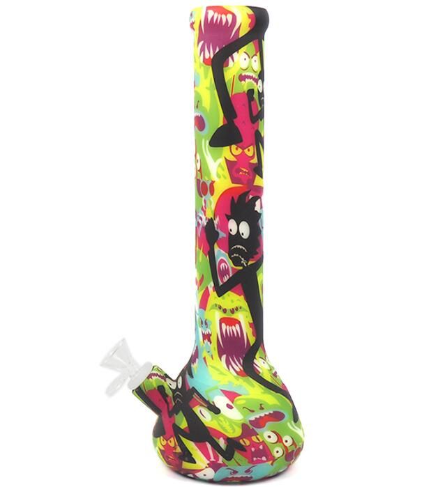 Unbreakable Bongs Portable Silicone Beaker Water Bong Smoking Pipe ...