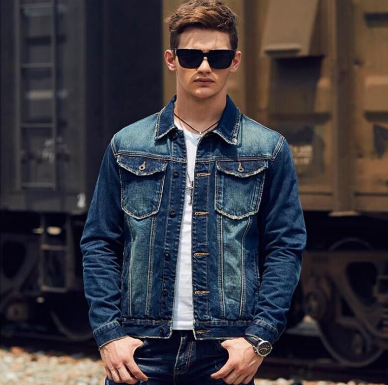 Denim Punk Jacket Mens