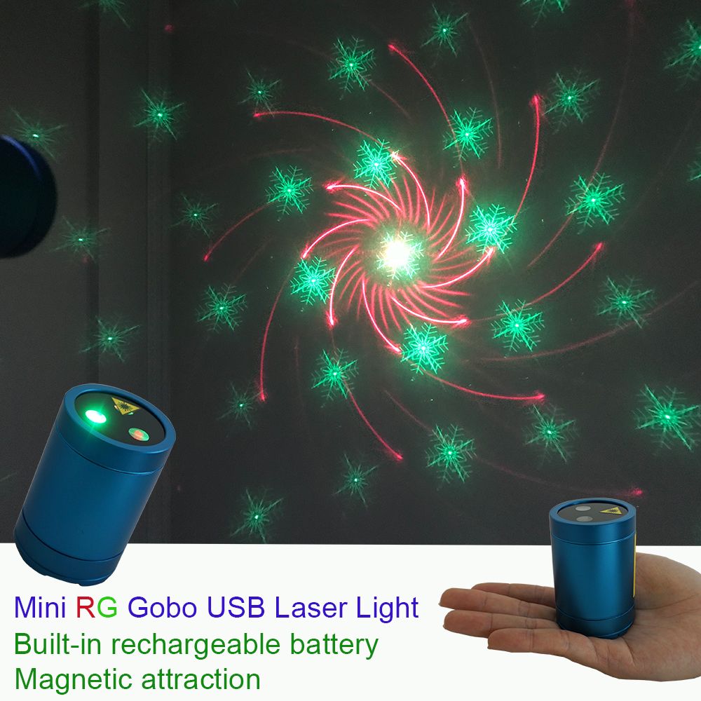 Sharelife Mini Portable RG Gobos Laser USB Light Built In 1200MA ...