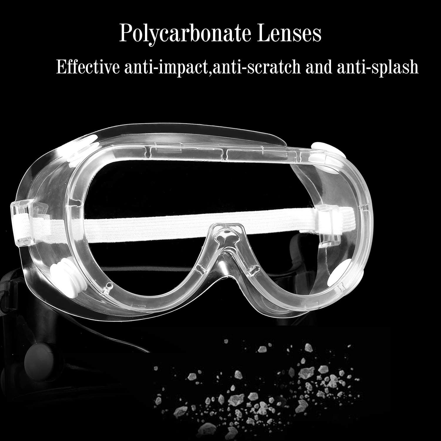100 CLASSIC Goggles Protective Safety Glasses Anti Fog Anti-Splash Anti ...