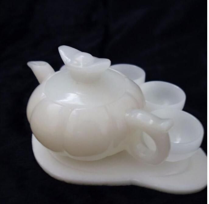 New ++ Natural White Stone Tea Set In Afghanistan From Dingyuzhe78789 ...