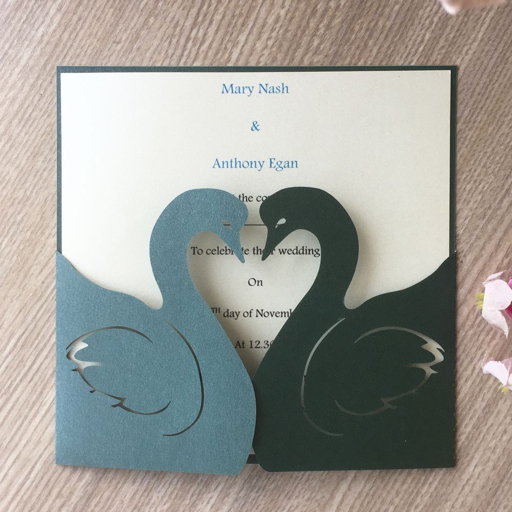 Swan Wedding Invitations