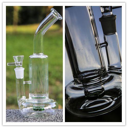 Tornado Bong Green Showerhead Glass Water Bongs Recycler Bubbler Beaker ...
