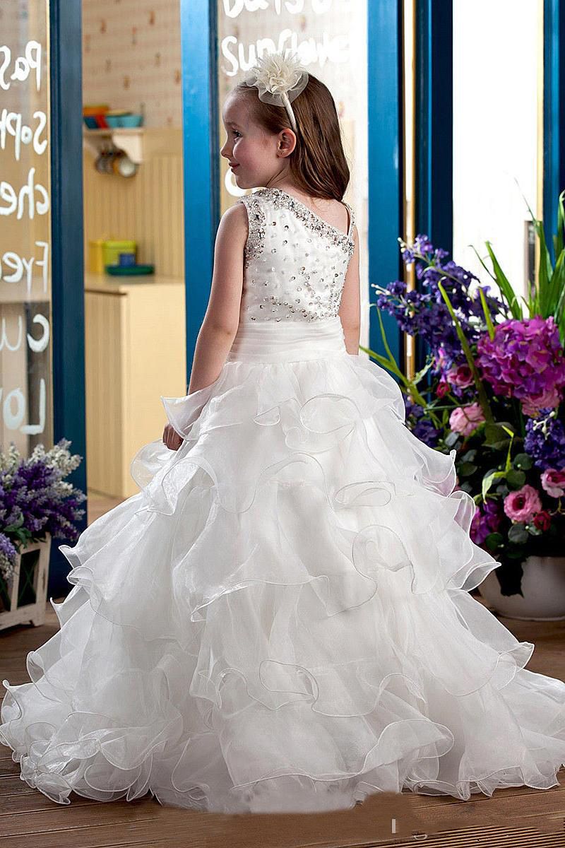 2020 Beaded Beautiful Flower Girl Dresses For Wedding Beaded Floor ...