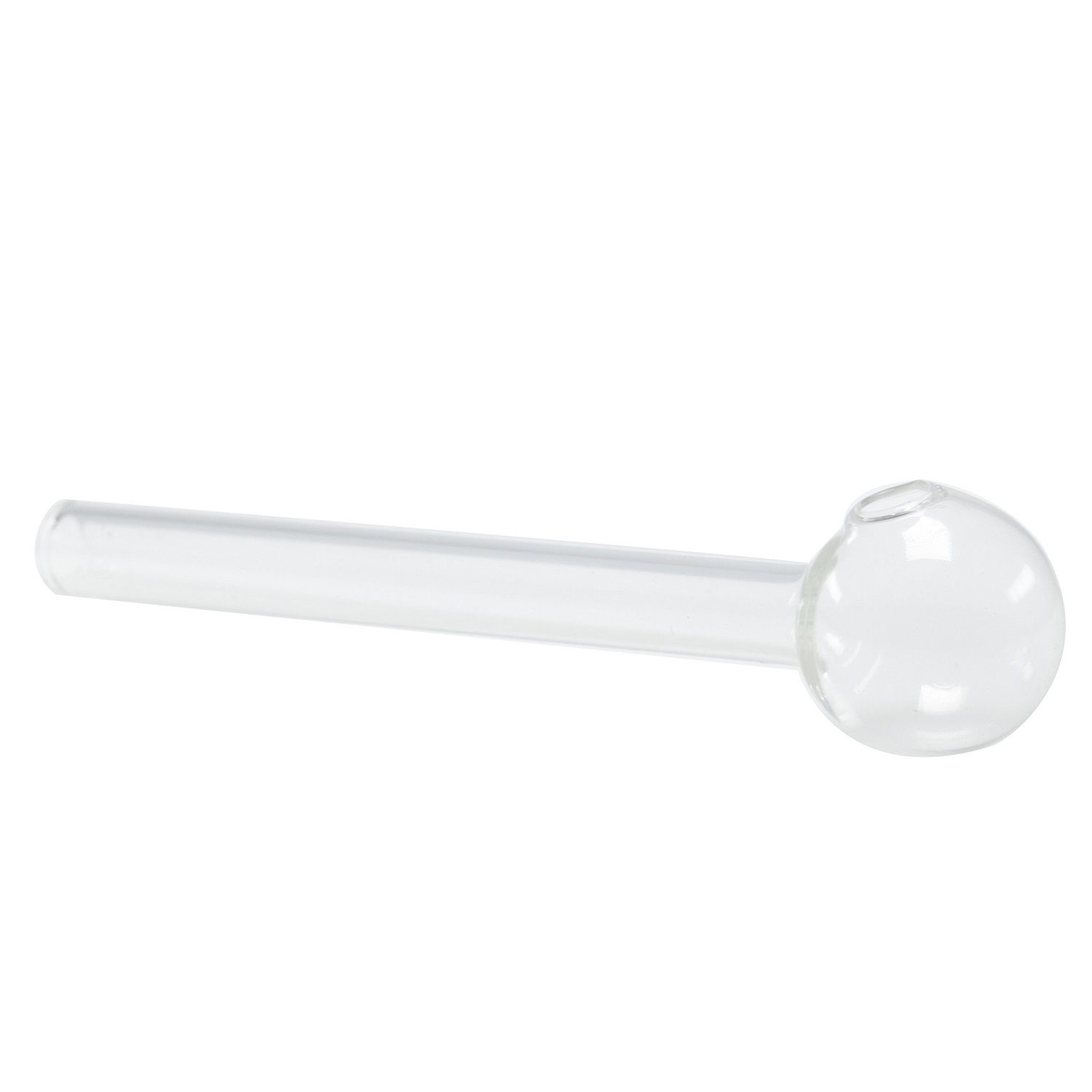 Pyrex Glass Oil Burner Pipe 12cm Clear Smoking Pipe With Thick Wall ...