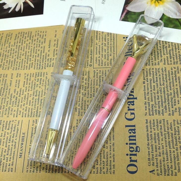 Gift Pens Transparent Box Case For Crystal Pens Ballpoint Pen Fountain ...
