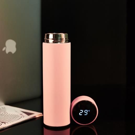 17oz Intelligent Thermos Mug LED Digital Cup Stainless Steel Smart ...