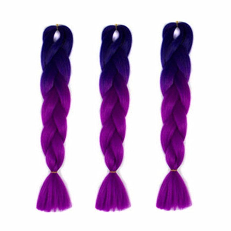 24 Inch Synthetic Braiding Hair Extensions Kanekalon Braiding Hair ...