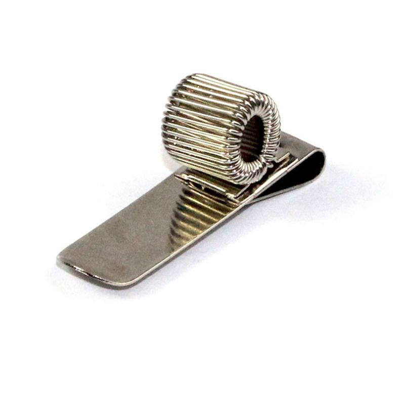 2021 Stainless Pen Holder Clip Metal Spring Pen Holder With Pocket ...