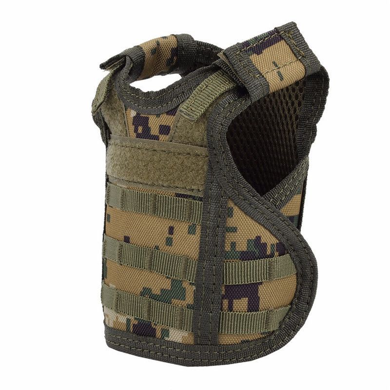 Mini Tactical Vest Beer Adjustable Shoulder Strap Military Miniature ...