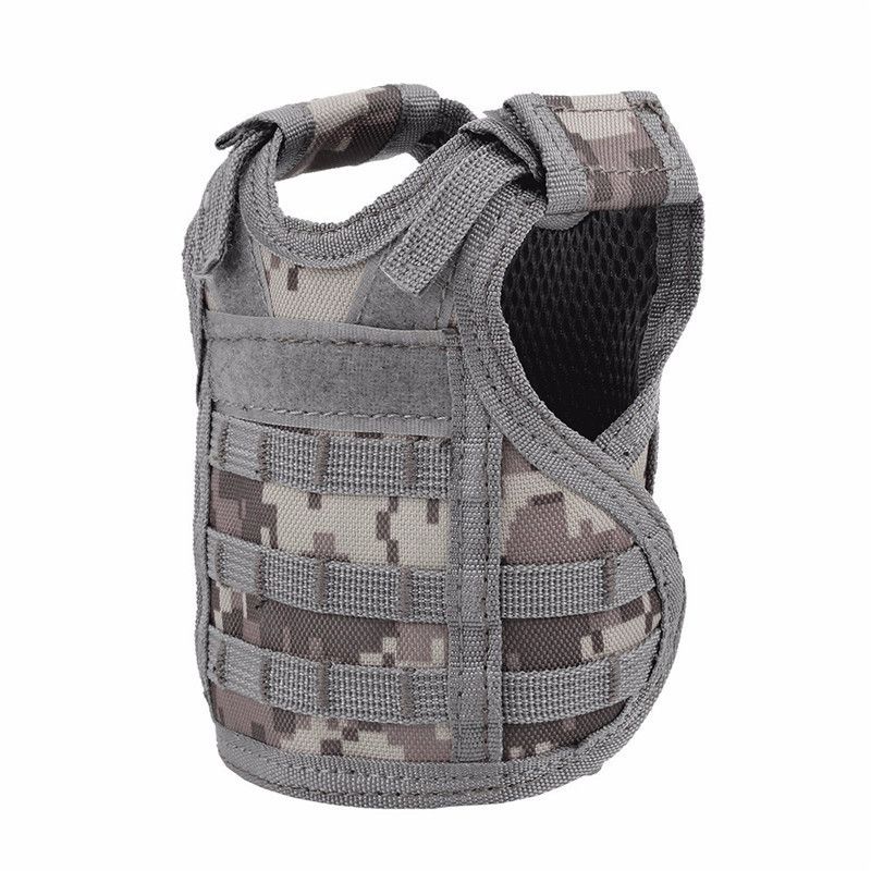 Mini Tactical Vest Beer Adjustable Shoulder Strap Military Miniature ...