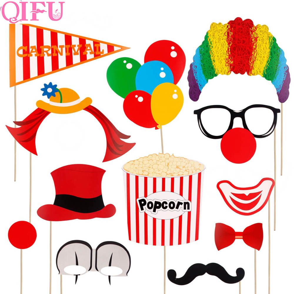 Circus Photo Booth Props Printable