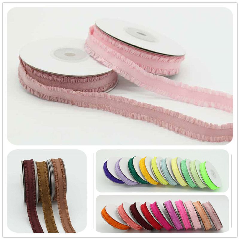Wholesale Stylish And Cheap BRAND 50yards 13mm Double Ruffle Stretch ...