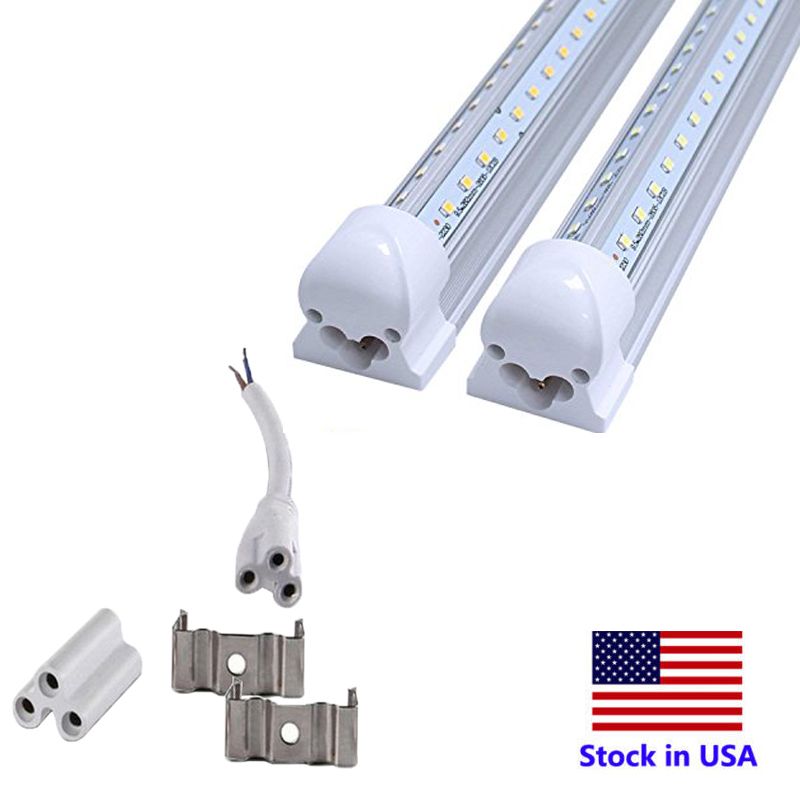 LED Shop Lights T8 Integrated V Shaped Led Tube SMD2835 2ft 4ft 6ft 8ft ...