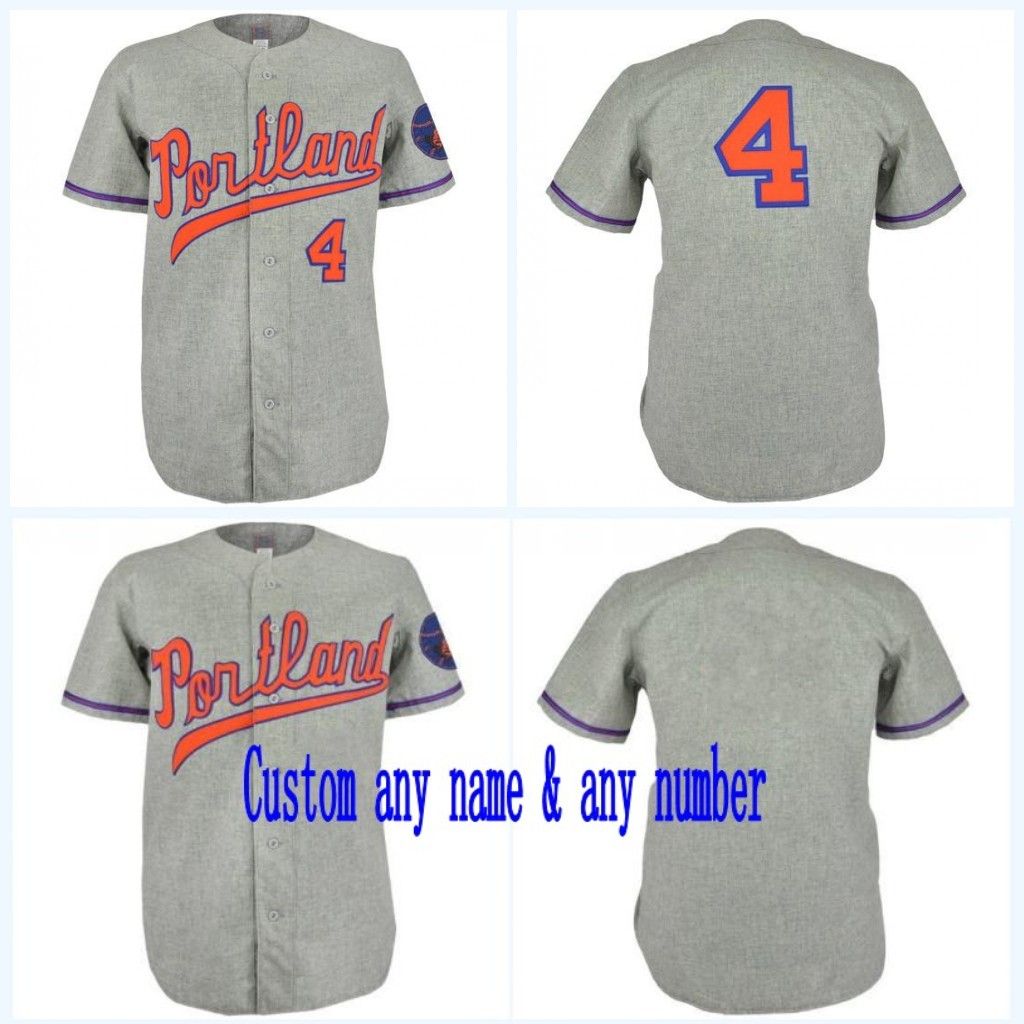 2020 Portland Beavers 1968 Road Jersey Movie Baseball Jersey 100% ...