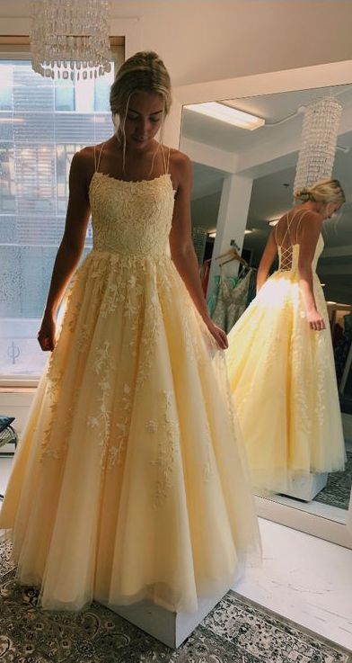 Light Yellow Prom Dresses
