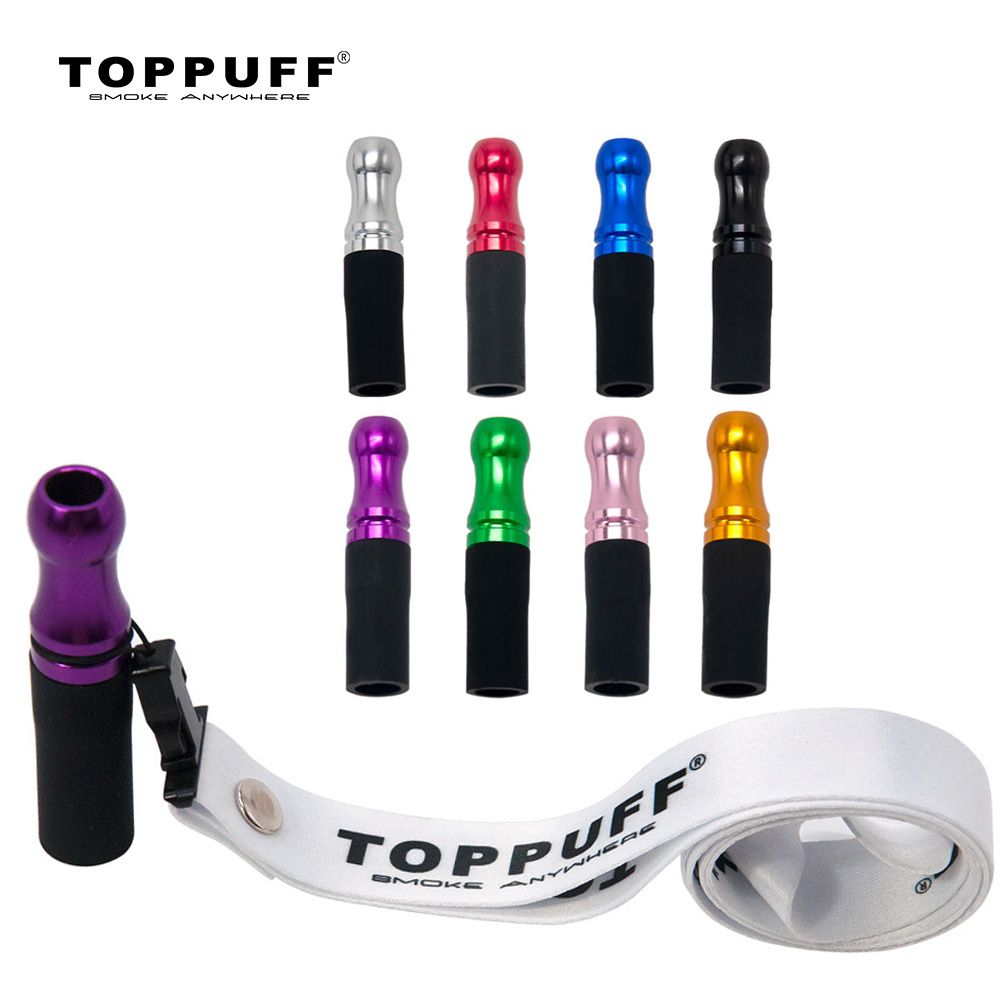 TOPPUFF Metal Hookah Mouthpiece With Hang Rope Colorful ChiCha Narguile ...