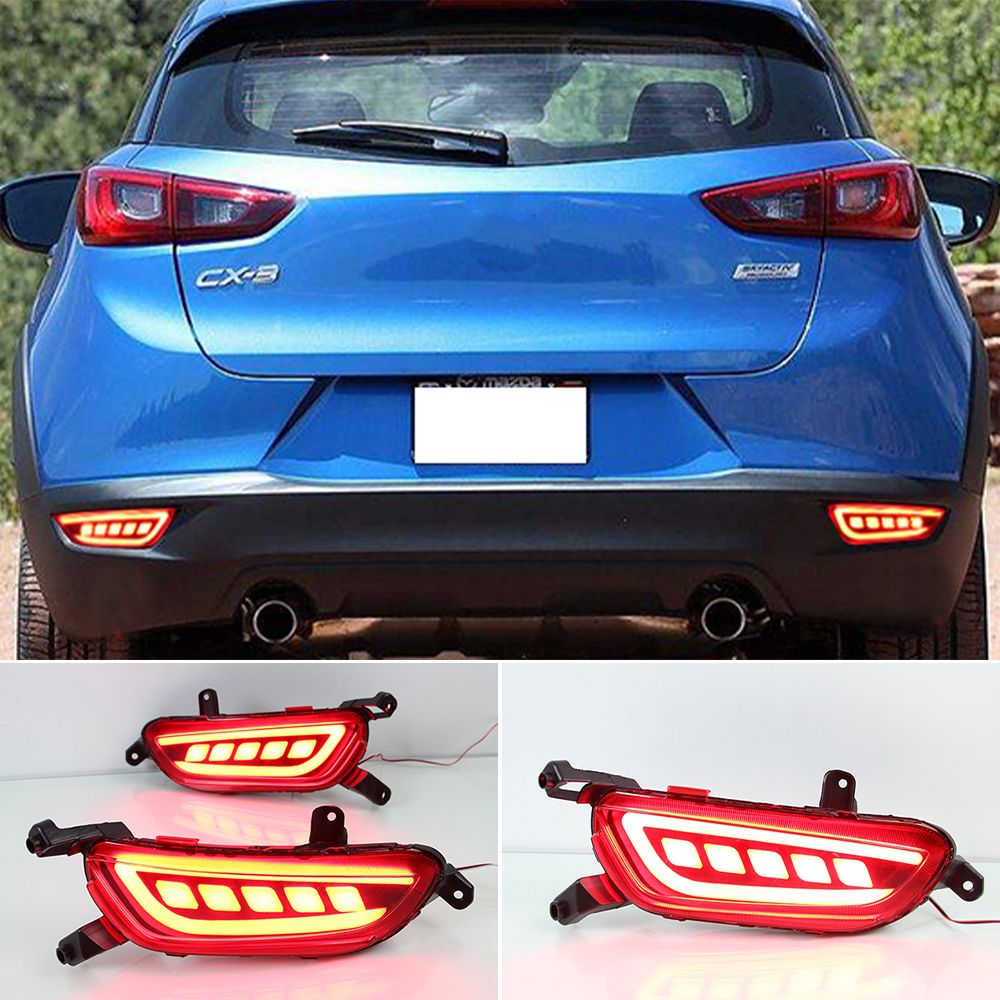 Compra 2 Unids Reflector Para MAZDA CX 3 CX3 2015 2016 2017 2017 2017 2019 2020 Coche LED ...