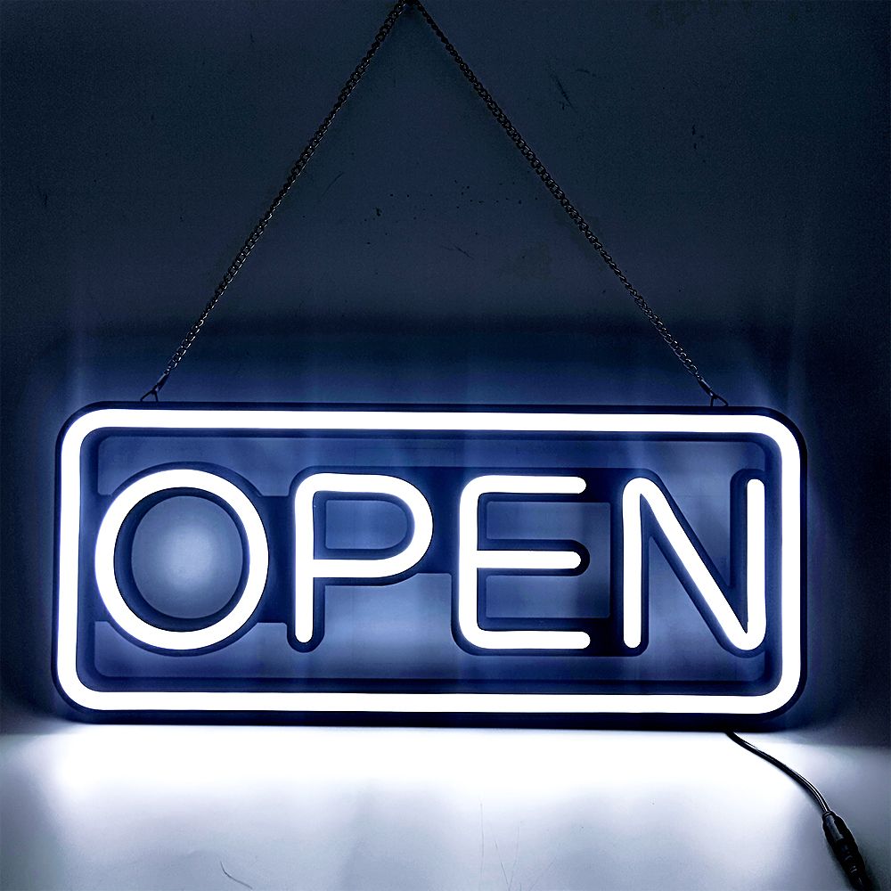 3color Bright Animated LED Open Store Shop Business Sign Neon Light CE ...