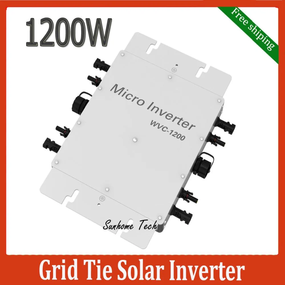 1200W Grid Tie Inverter 1200W On Grid Inverter, Entrada DC22 50V Salida ...