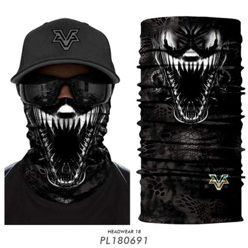 Halloween Party Cosplay Horror Skull Face Masks Sport Cycling Fishing ...