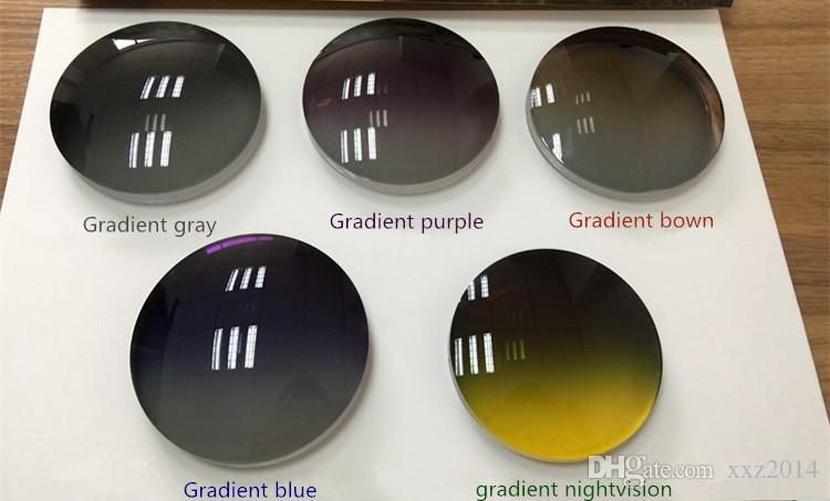 New Designer Gradient Tinted Optical Lens Glasses Lens UV400 ...