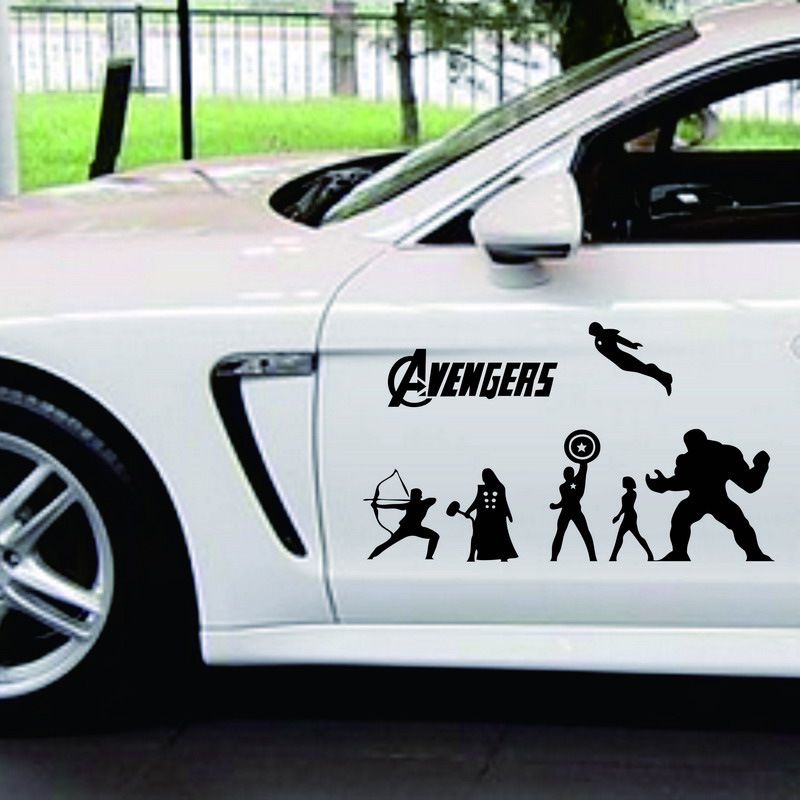 2021 23*40cm The Avengers Marvel Hero Reflective Decorative Car Decals ...
