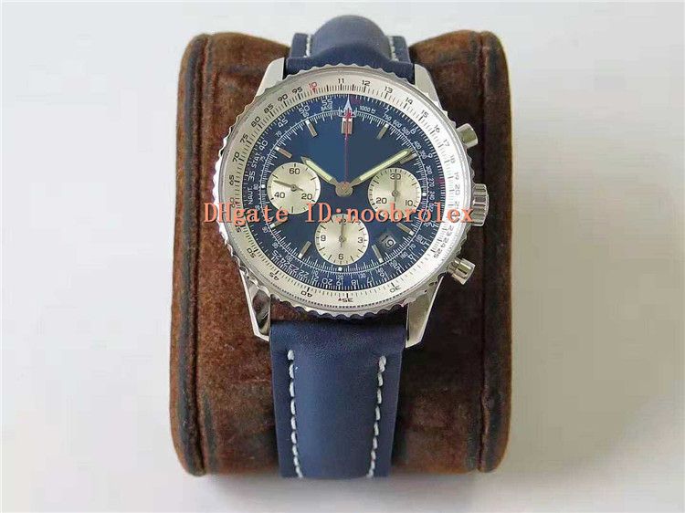 AL NAVITIMER Chronograph B10 Men Watch ETA 7750 Automatic 28800vph Blue ...