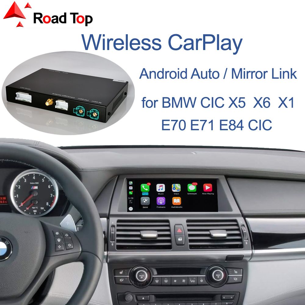 2020 Wireless CarPlay For BMW CIC System X5 E70 X6 E71 2011 2013 X1 E84 ...