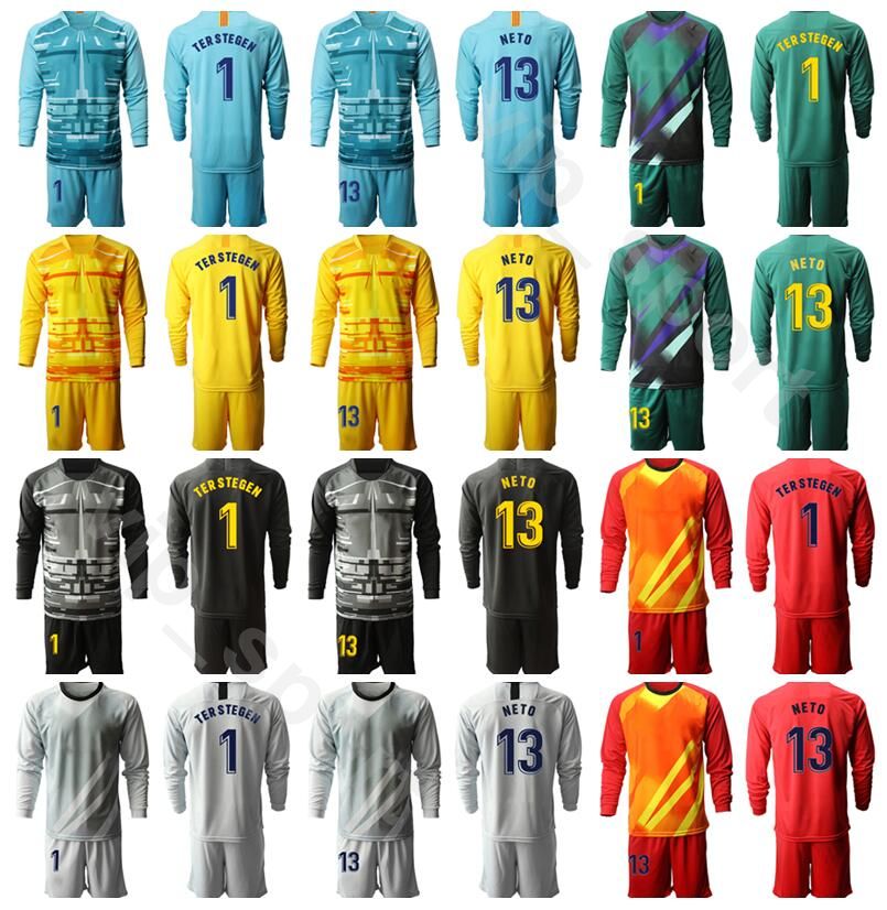 2020 2020 Goalkeeper GK Soccer 1 Marc Andre TER STEGEN Long Sleeve ...