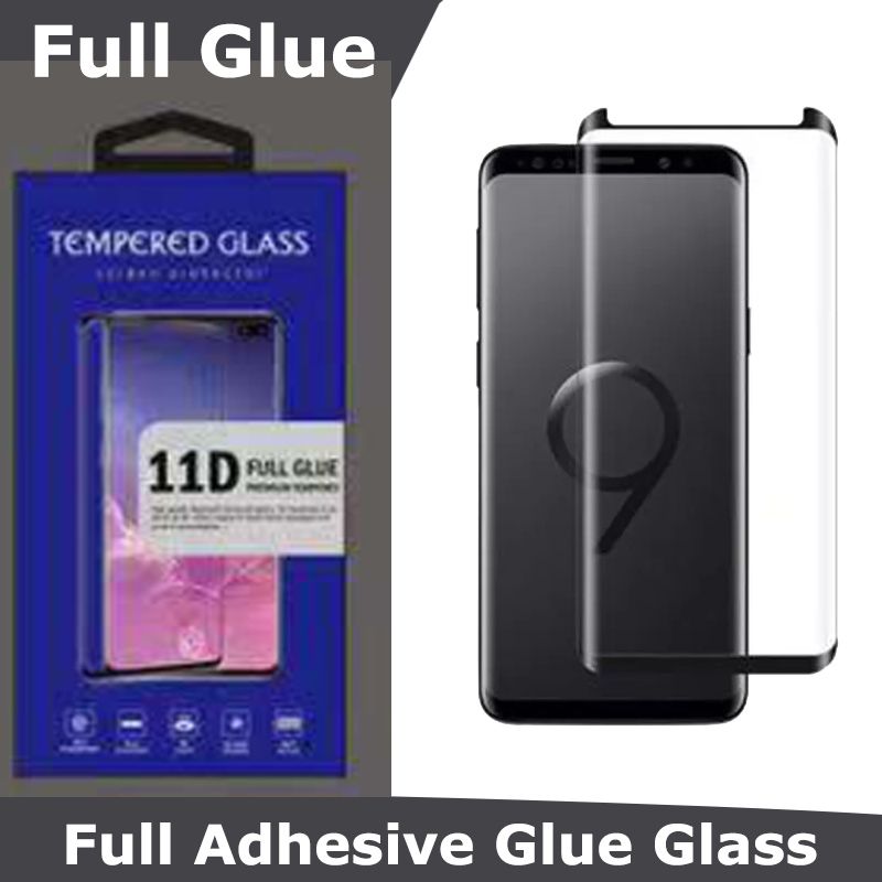 Full Adhesive Glue 5d Tempered Glass Case Friendly Curved Screen