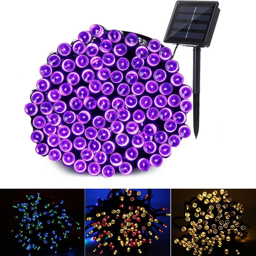 Tendseakai Solar Garden Pink Lights Waterproof Led String Fairy Decor ...