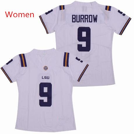 Hombres NCAA 2020 LSU Tigers # 9 Joe Burrow Burreaux Jóvenes Mujeres ...
