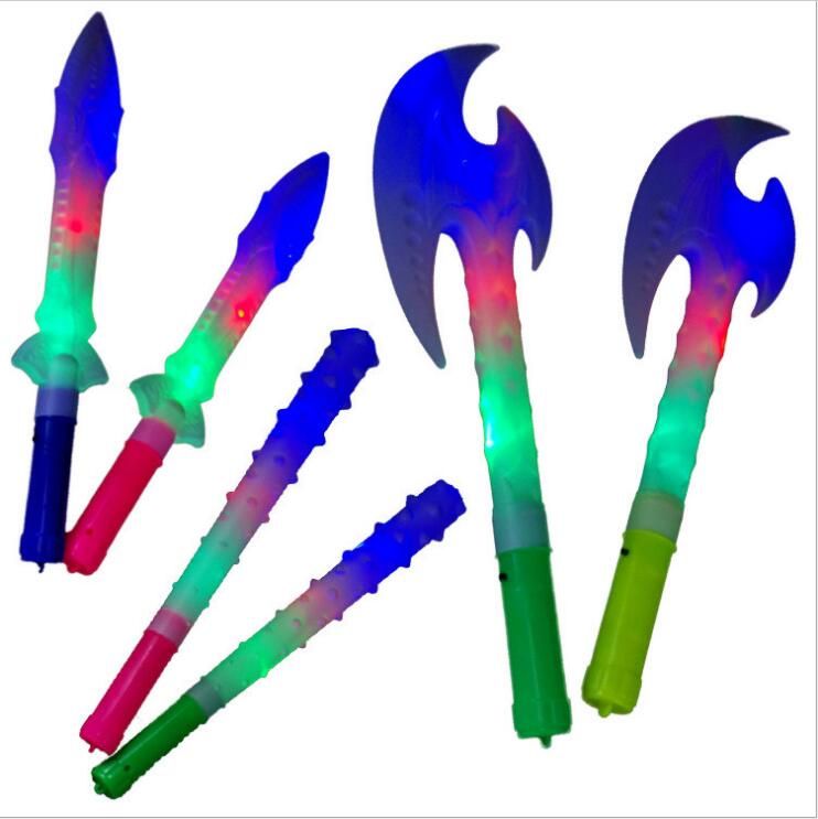 Wholesale BRAND Kids Light Toys Flash Sticks Fluorescent LED Sword Axe ...