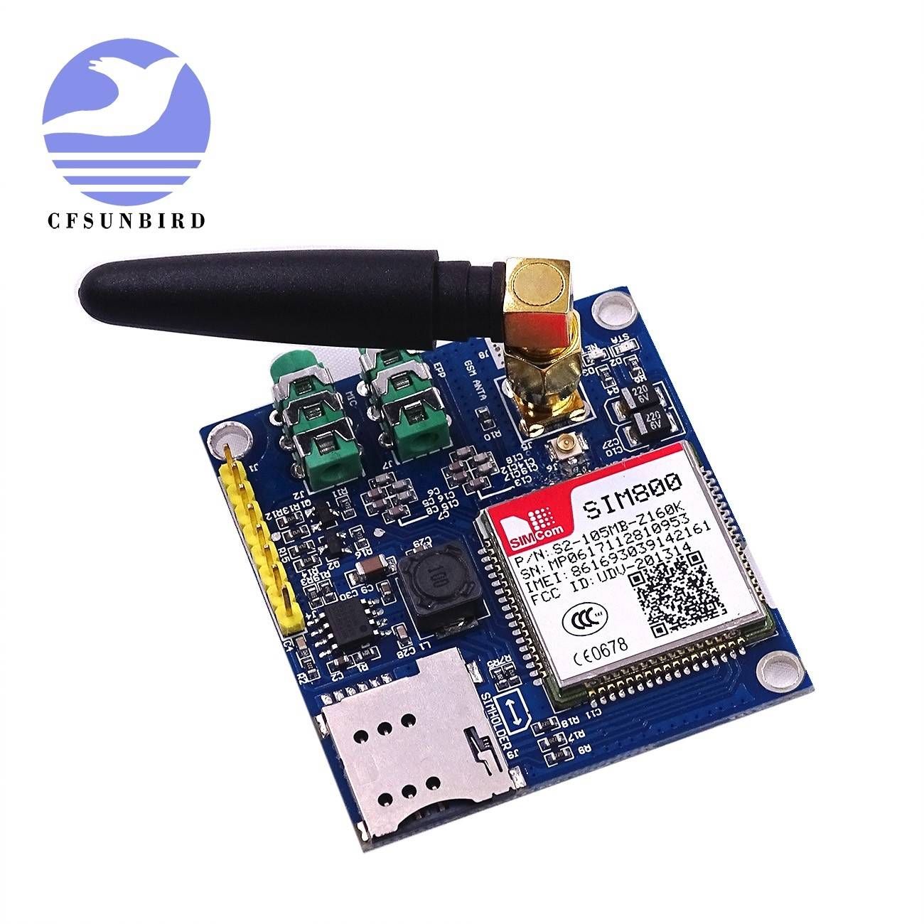 SIM800 Development Board Module GSM GPRS MMS, SMS, STM32 For Exceed SIM900A UNVSIM800 ...