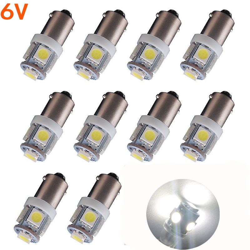 100X T11 BA9S 5 SMD 5050 LED Light Bulbs 5SMD T4W 1445 Q65B H6W 182 53 ...