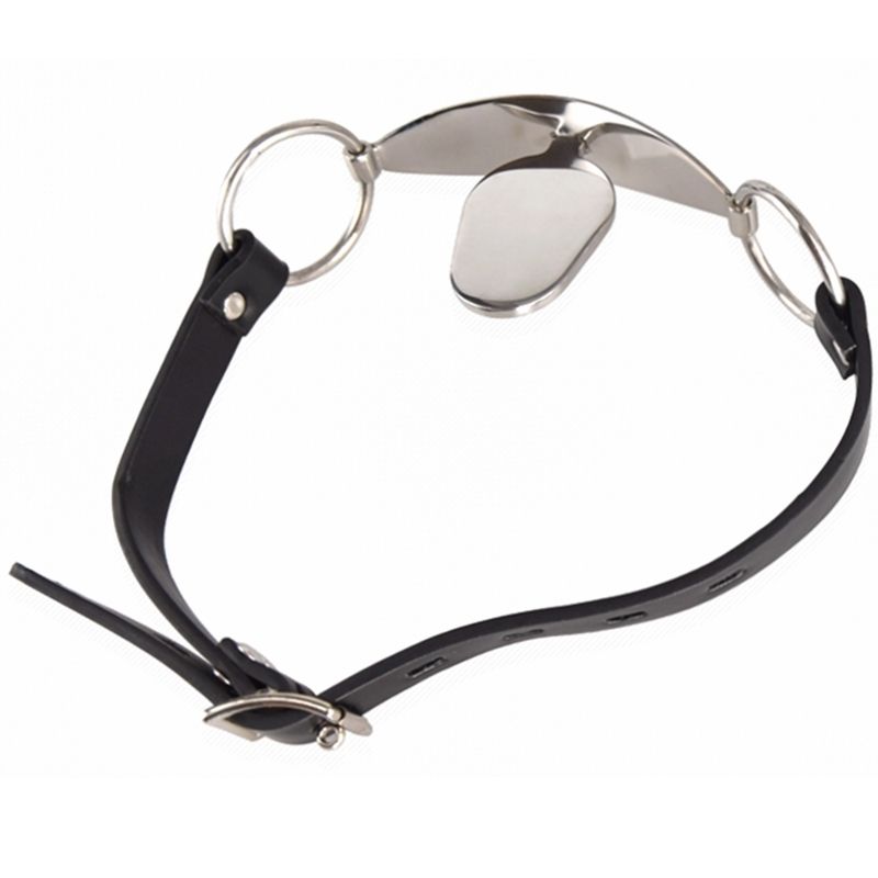 Stainless Steel Open Mouth Gag Tongue Flail Sex Slave Bdsm Bondage
