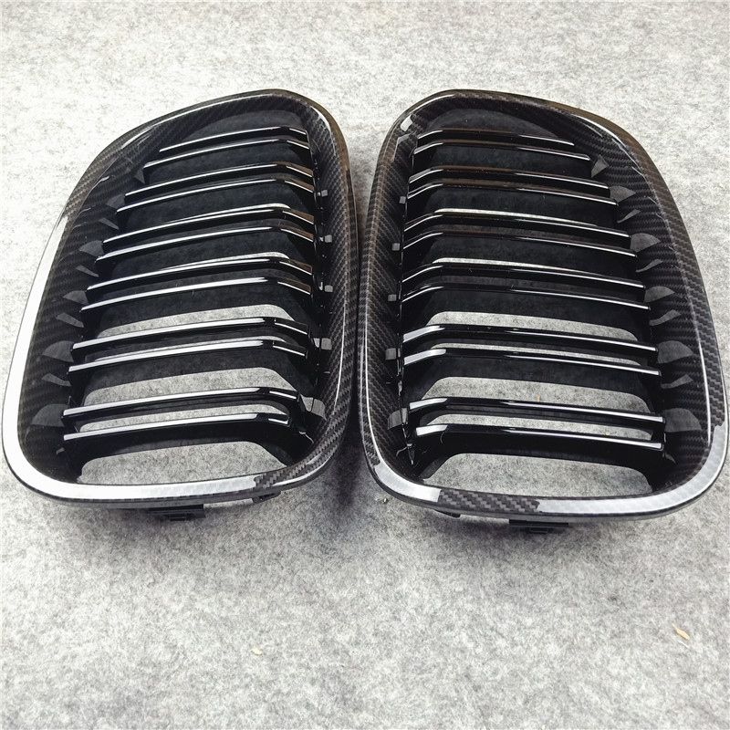 Car Kidney Grill Grille For Bmw 1 Series F20 F21 2012 2014 ABS Dual ...