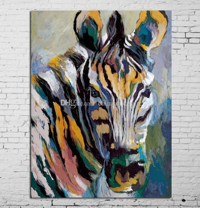 Abstract Zebra Painting