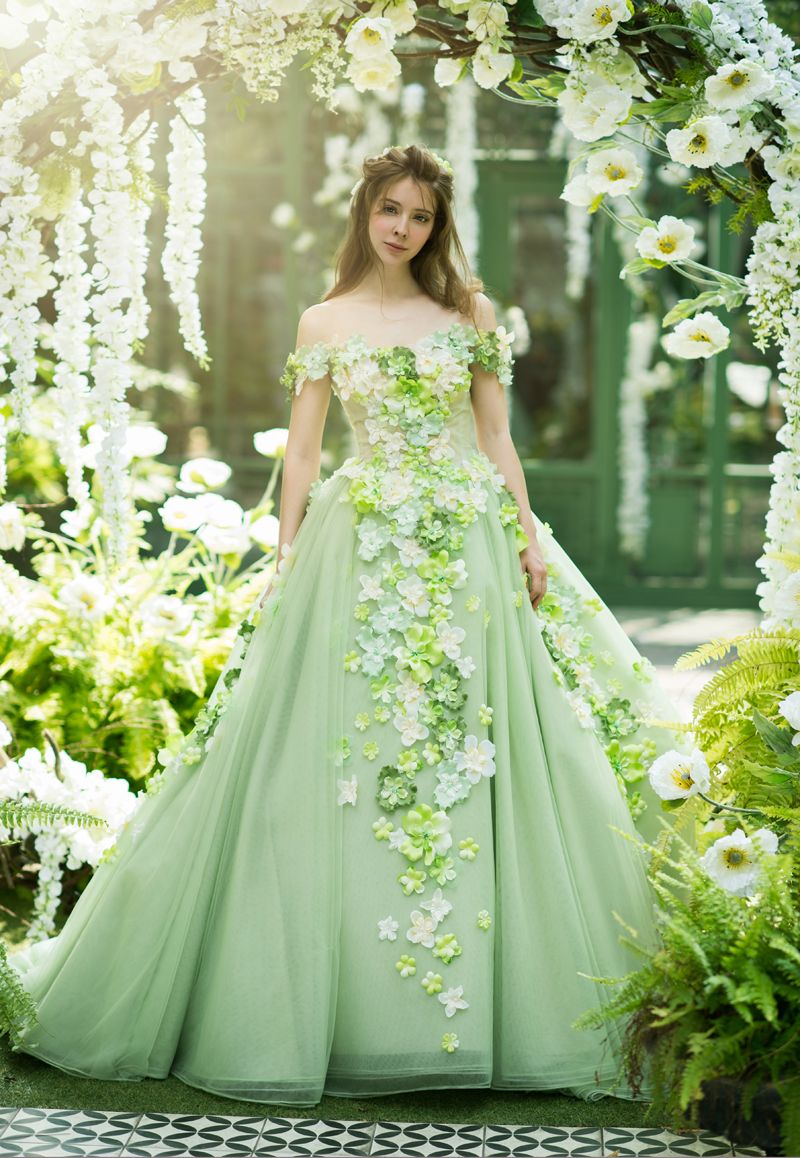 Green Princess Prom Dresses