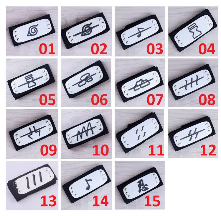 Naruto Village Headbands