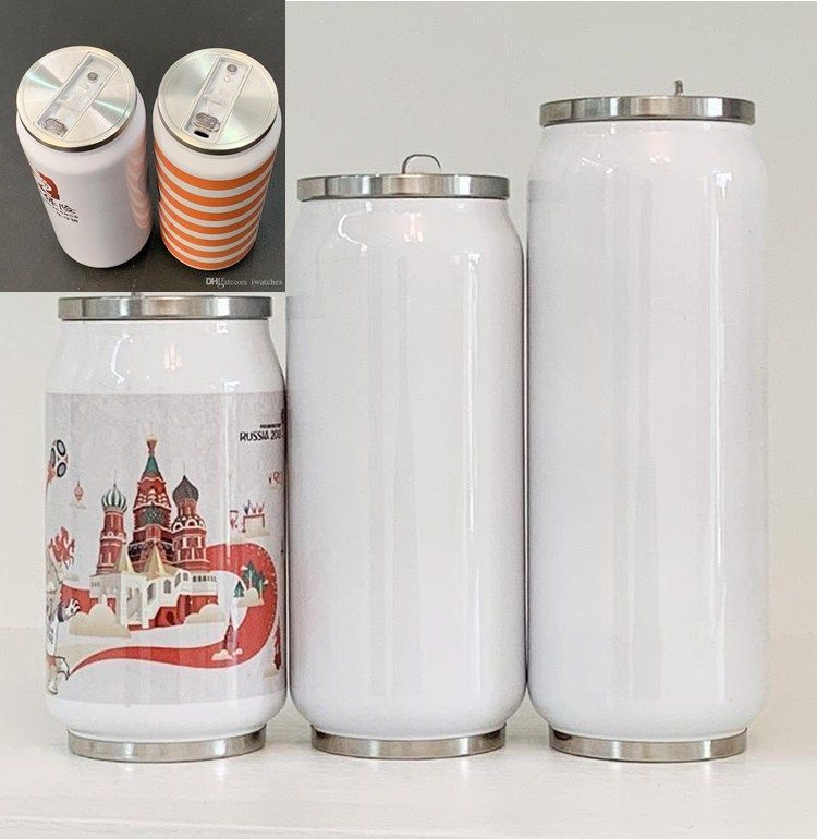 12oz Sublimation Cola Can DIY 350ml Water Bottle In Bulk Double Walled ...