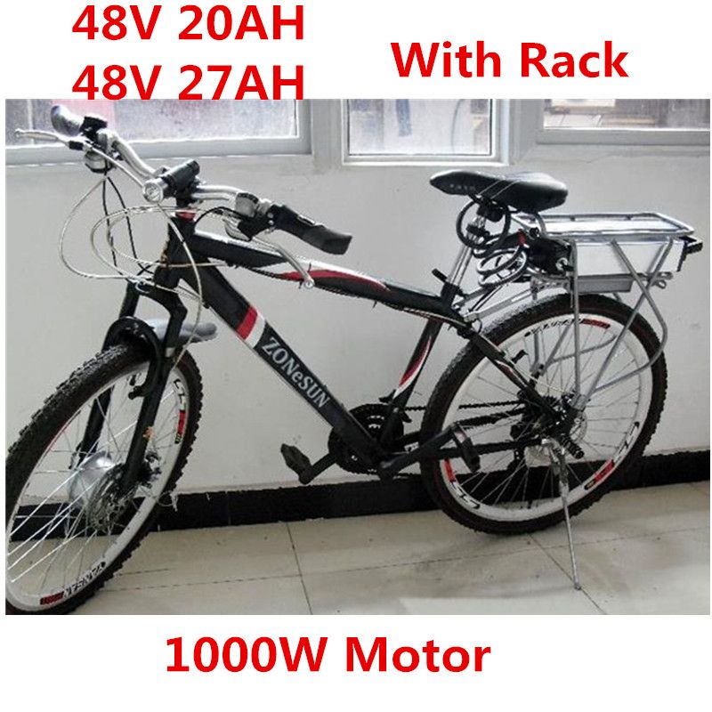 48V 20Ah Rear Rack Battery Pack For EBike 48v 27ah With Luggage Hanger ...