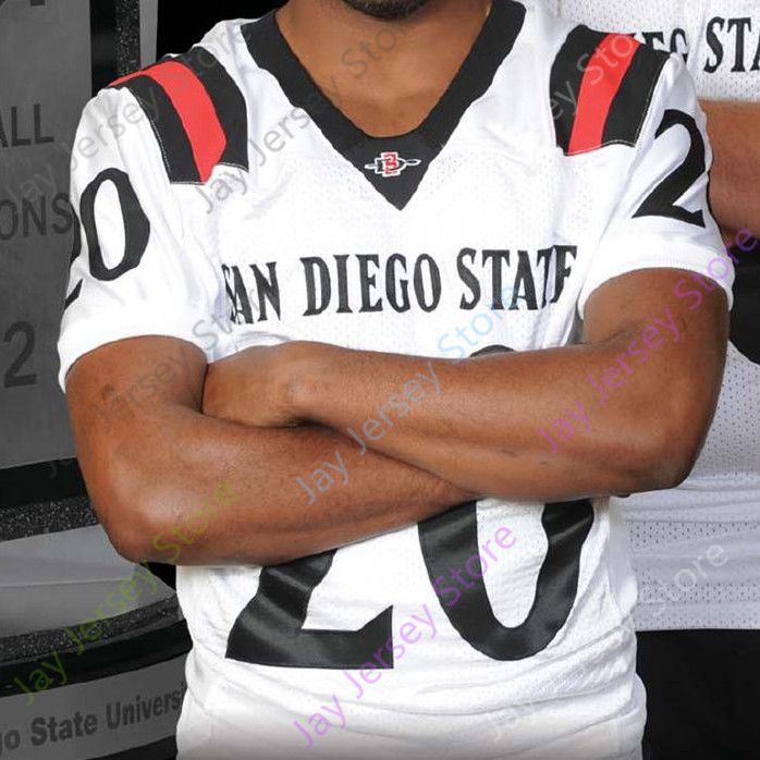 Custom San Diego State Aztecs Football Jersey NCAA College Chance Bell ...