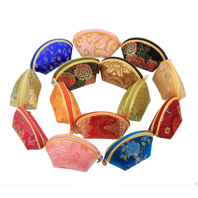 2020 11*6*6cm Chinese Ethnic Style Handmade Beaded Pouch Coin Purse ...