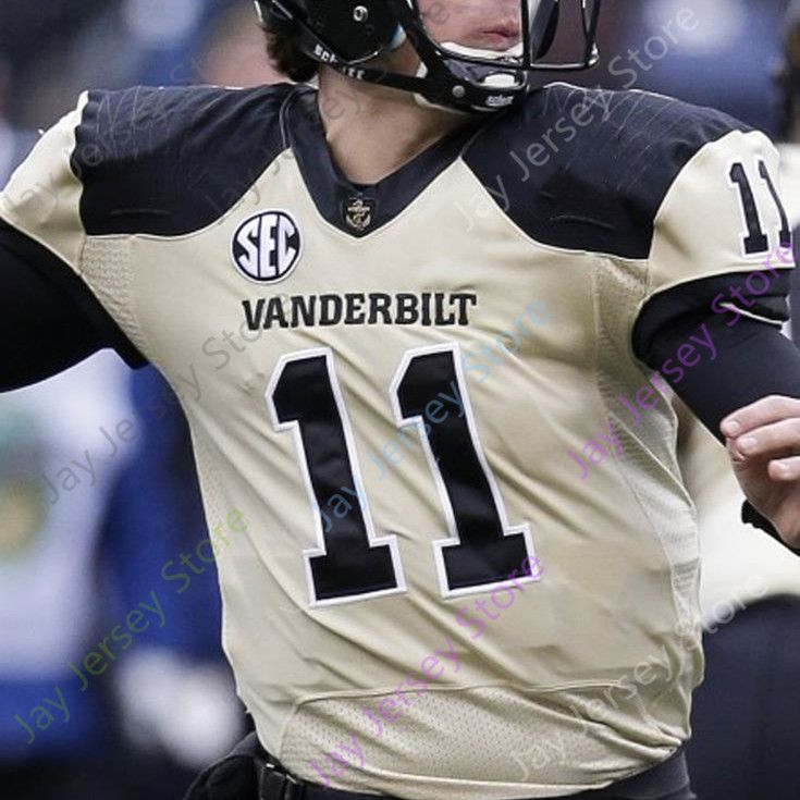 Custom Vanderbilt Commodores Football Jersey NCAA College Chris ...