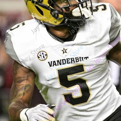 Custom Vanderbilt Commodores Football Jersey NCAA College Chris ...